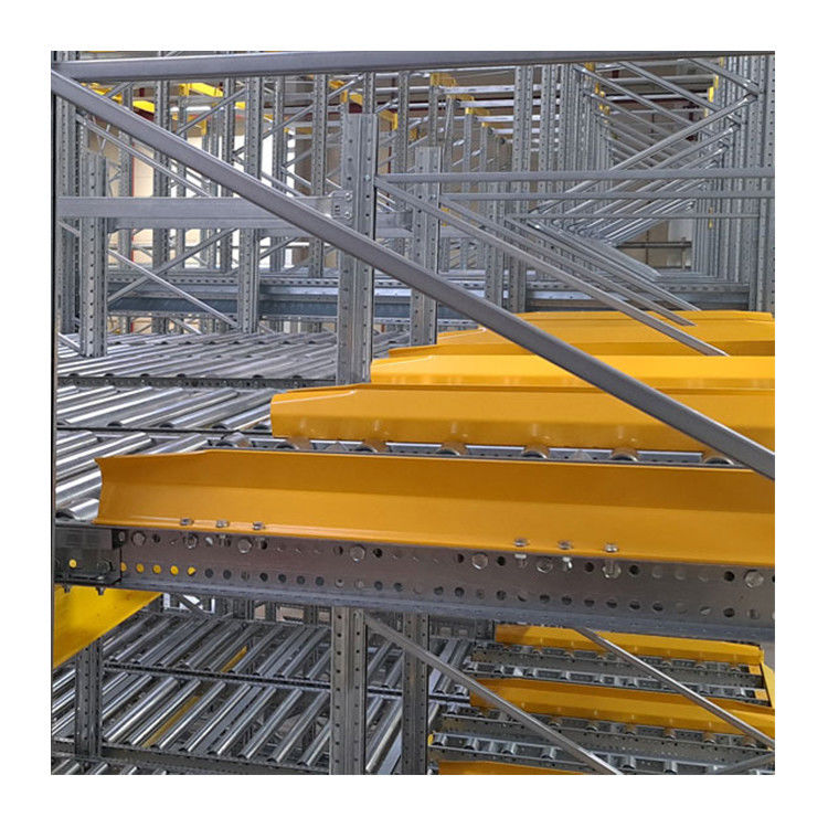 Heavy Duty Gravity Flow Rack System Warehouse Shelving For FIFO Product ...